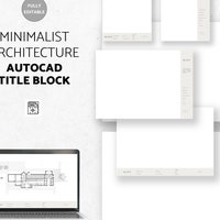 Editable Architectural Title Block Template: DWG CAD Layouts - Etsy