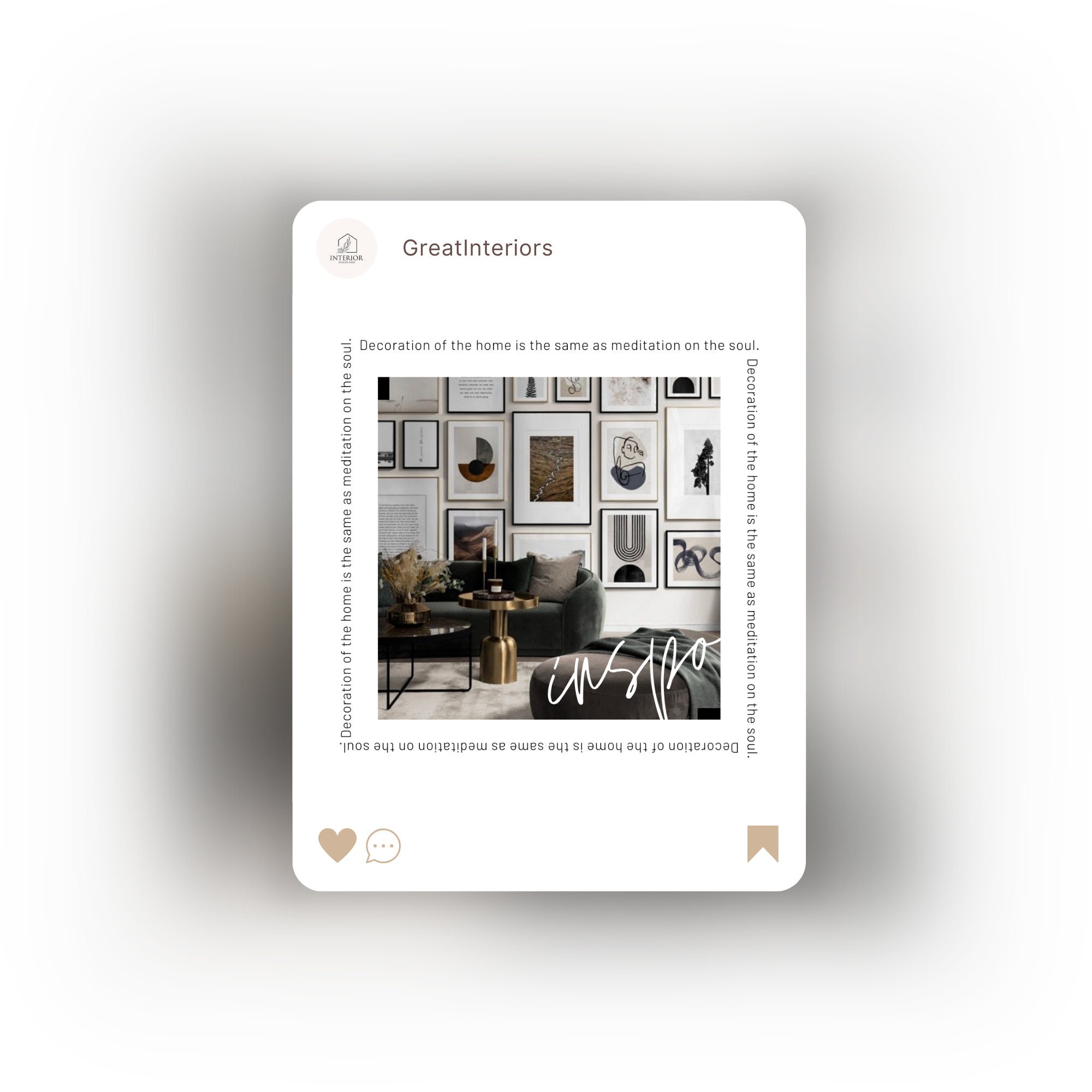 Interior Designers Instagram Post Template | Interior Design IG Post ...