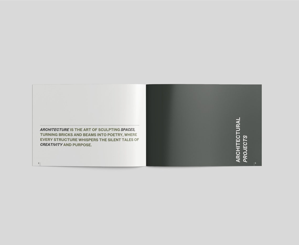 Minimalist Portfolio Template A4, Indesign Portfolio Layout ...