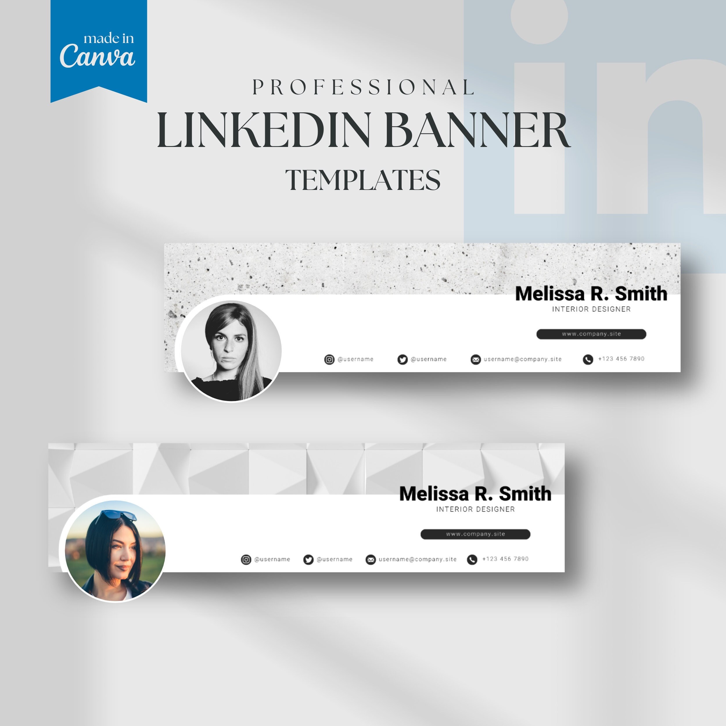 Editable Linkedin Banner Canva Template | Linkedin Branding ...