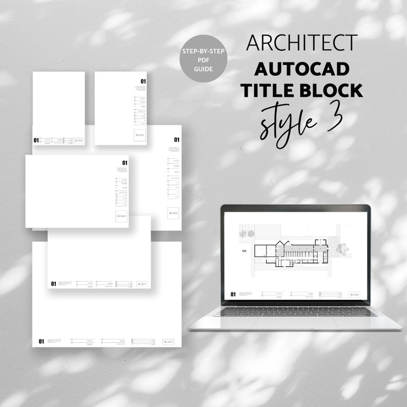 Interior Architect Title Block Templates Bundle | Autocad Title Block ...