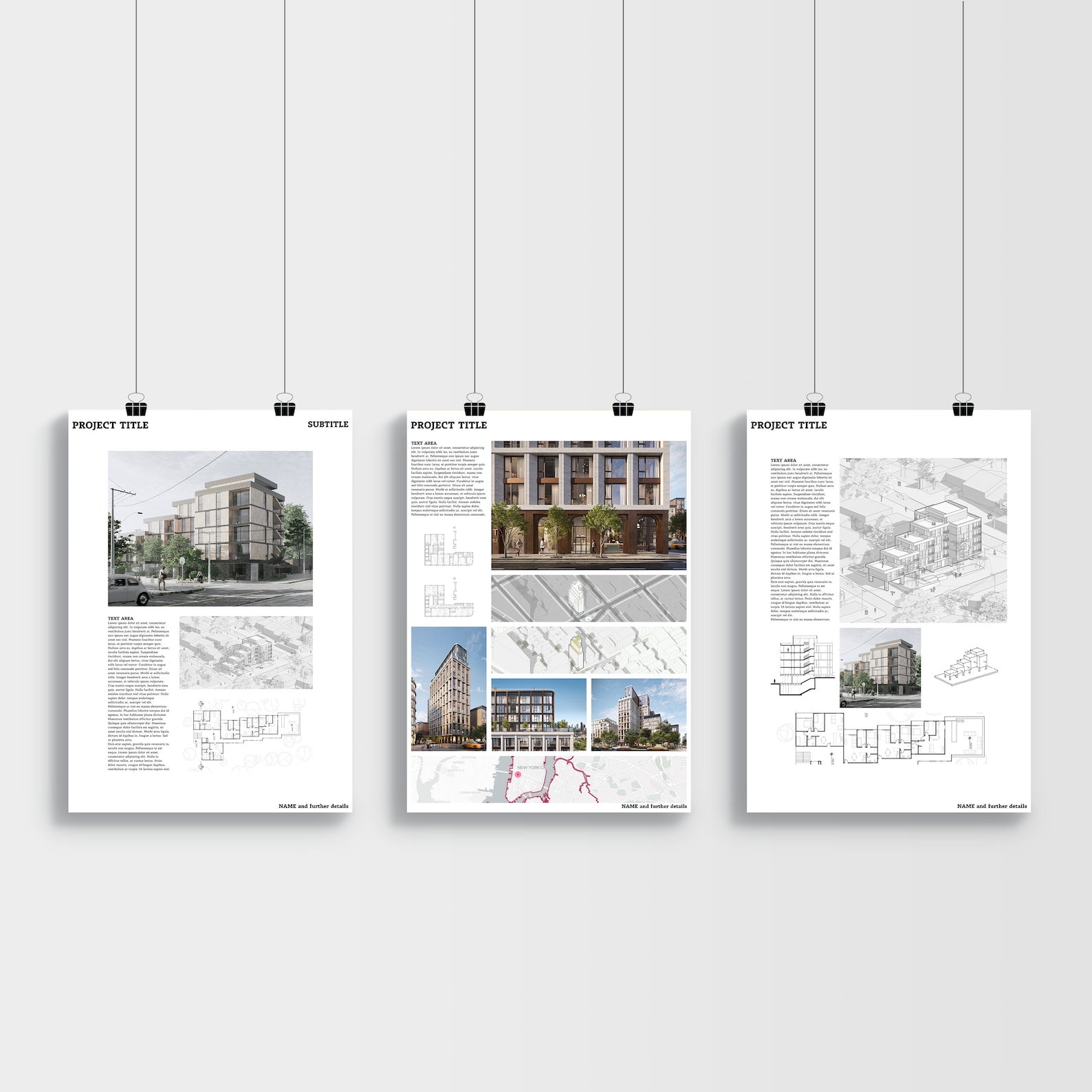 Architecture Presentation Board Templates | Canva A2 Presentation Board ...