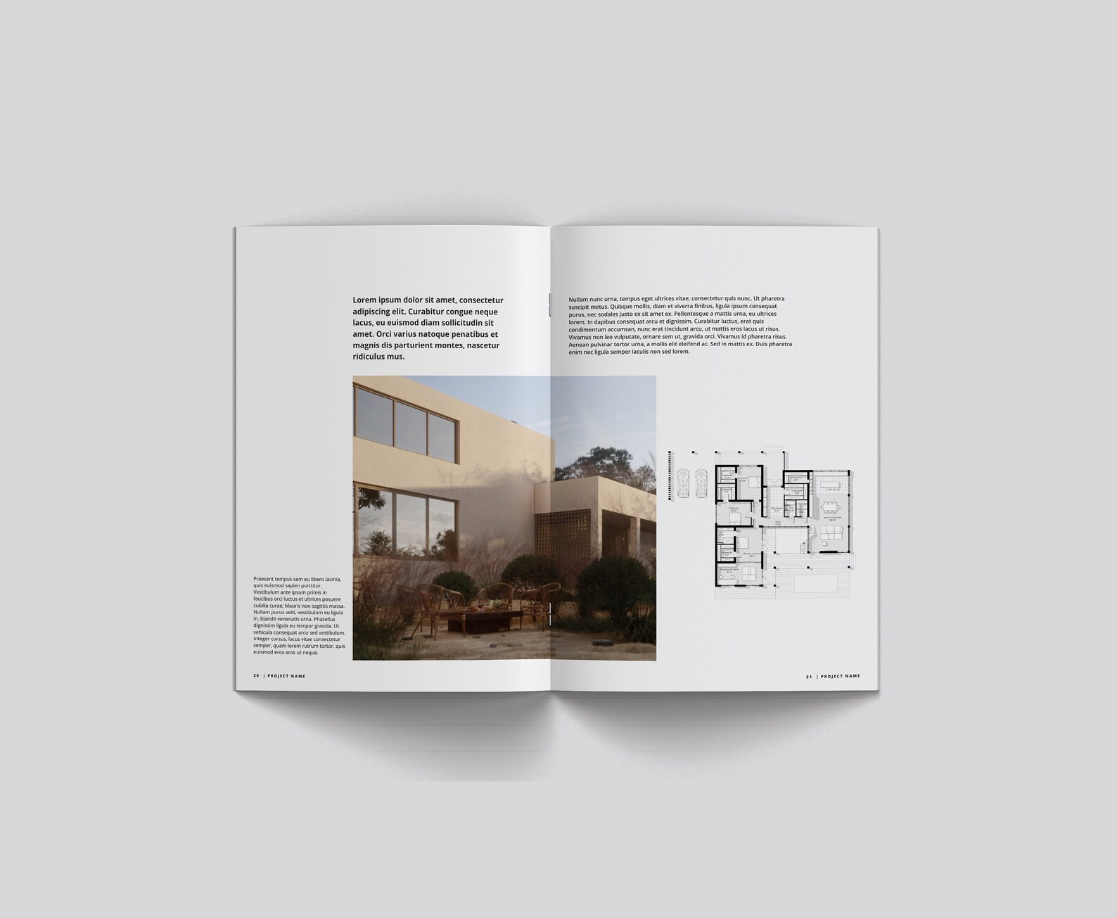 Minimalist A4 Portfolio Template | Canva Architecture Portfolio ...