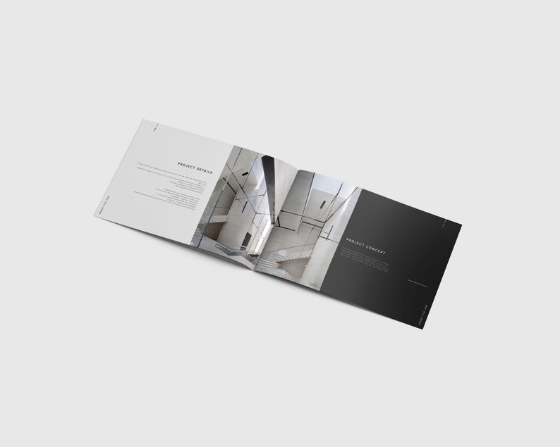 Black and White Portfolio Template | Indesign Architecture Portfolio ...