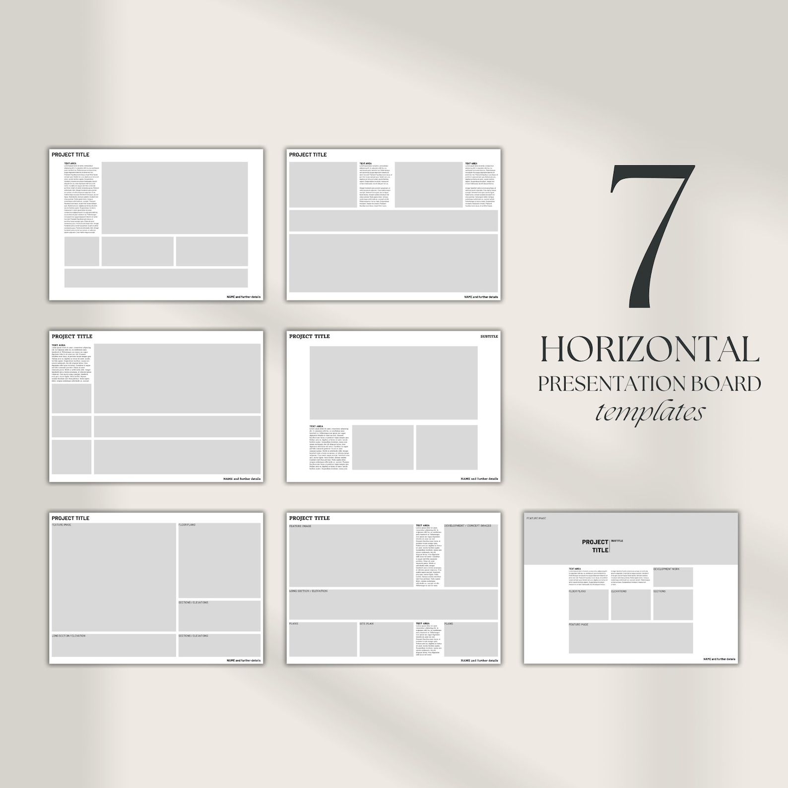 Architecture Presentation Board Templates | Canva A1 Presentation Board ...
