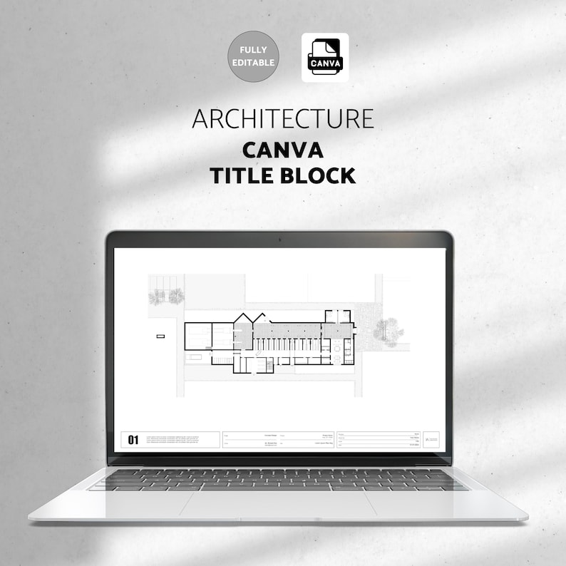 Modernist Architect Title Block Templates | Canva Title Block Template ...