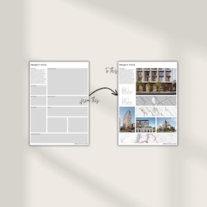 Architecture Presentation Board Templates | Canva A1 Presentation Board ...