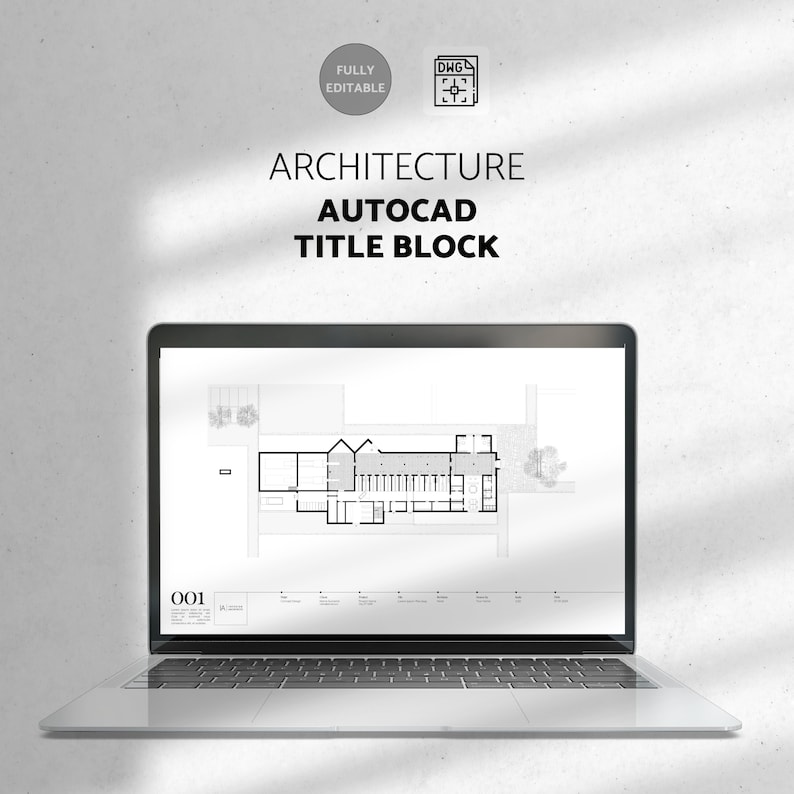 Minimalist Architect Title Block Templates | Autocad Title Block ...