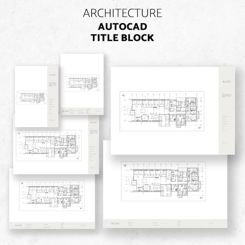 Minimalist Architect Title Block Templates | Autocad Title Block ...