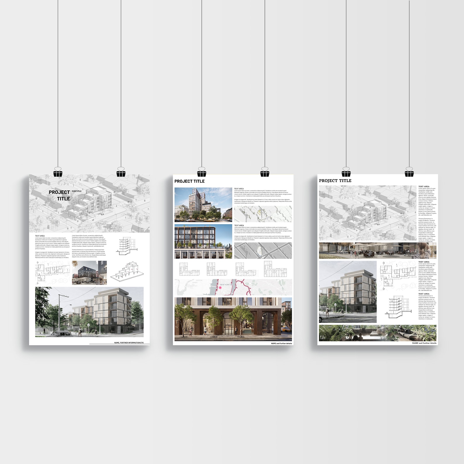 Architecture Presentation Board Templates Canva A2 Presentation Board Layout Template Etsy