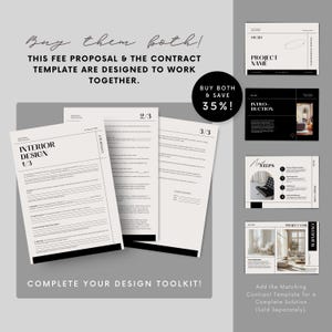 Interior Design Fee Proposal Template | Project Presentation ...
