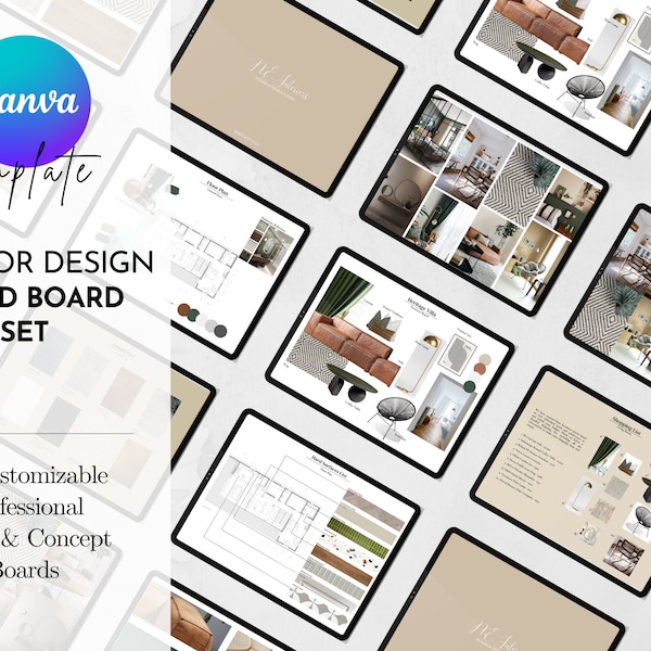 Simple Interior Design Title Block Templates A2 / A3 / A4 8.5x11 ...