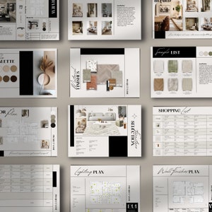 Interior Design Project Proposal Template | Mood Board, Shopping List ...