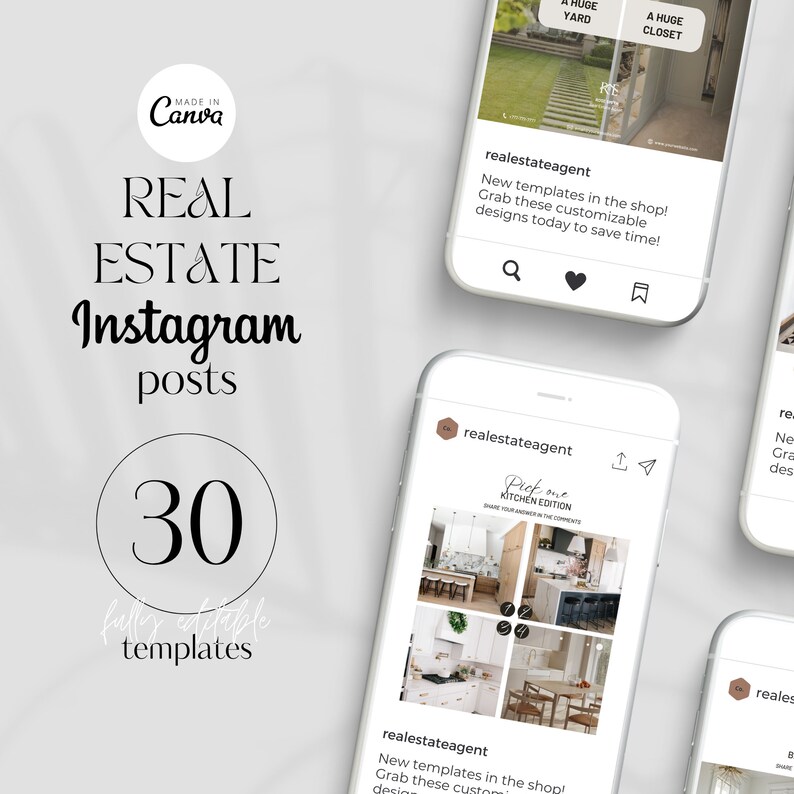 30 Real Estate Posts for Instagram Realtor Social Posts Realtor Social ...