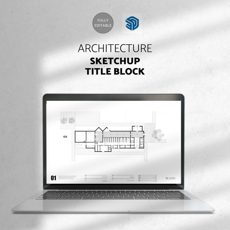 Minimalist Architect Title Block Templates | Sketchup Title Block ...