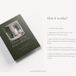 Interior Design Project Proposal | Client Project Editable Canva ...