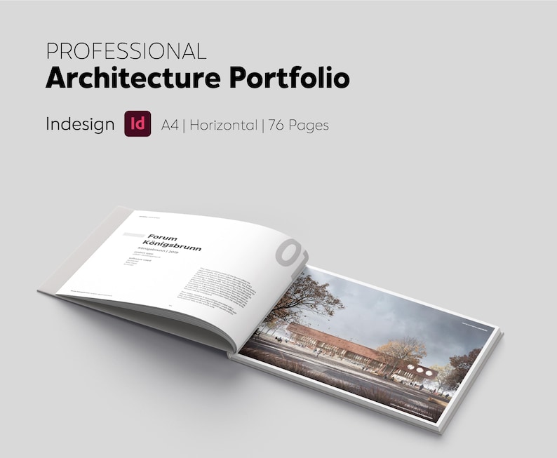 Modèle de portfolio professionnel | Brochure Portfolio d'architecture ...