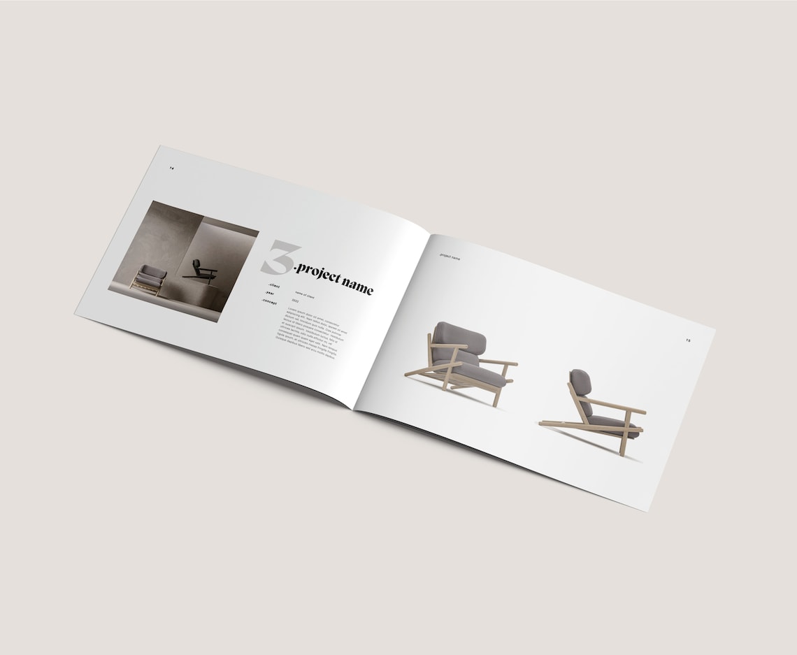 Minimalist Portfolio Template | Canva Architecture Portfolio Brochure ...