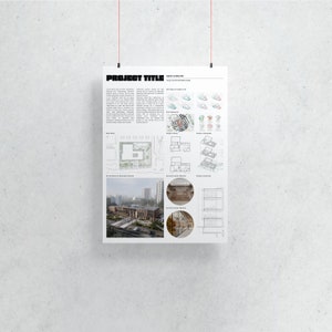 Architecture Presentation Board Templates | Canva A1 Presentation Board ...