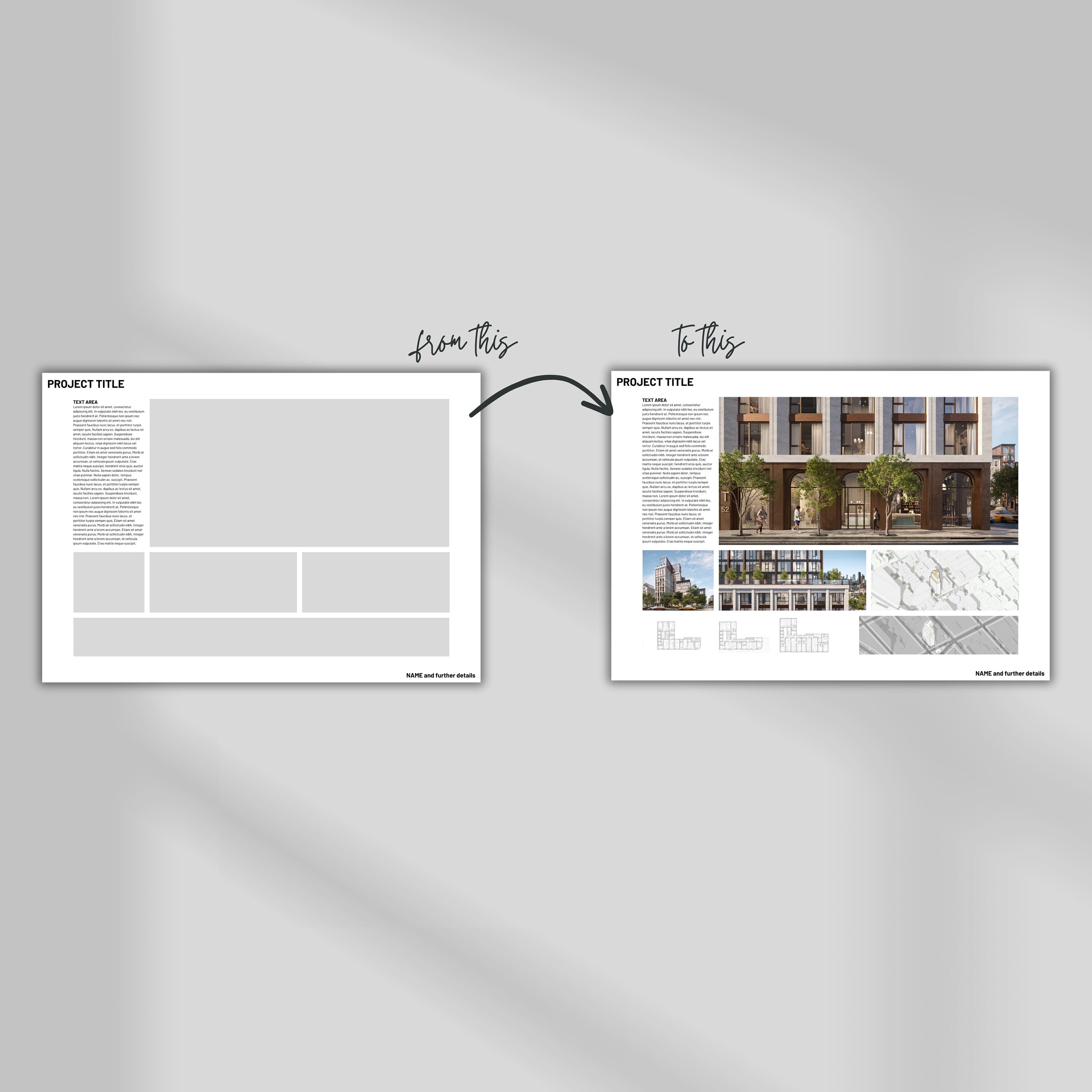 Architecture Presentation Board Templates | Canva A2 Presentation Board ...