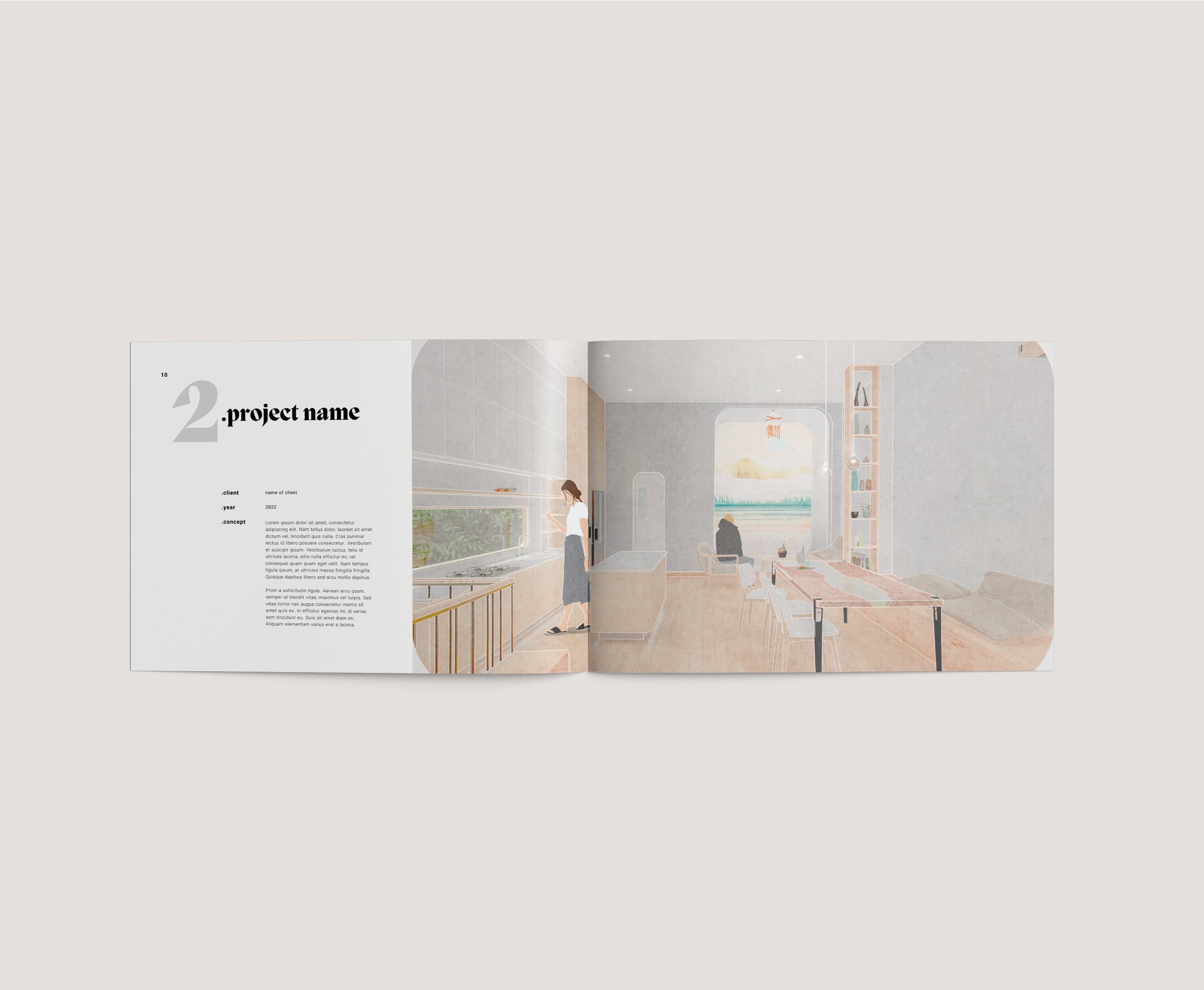 Minimalist Portfolio Template | Canva Architecture Portfolio Brochure ...