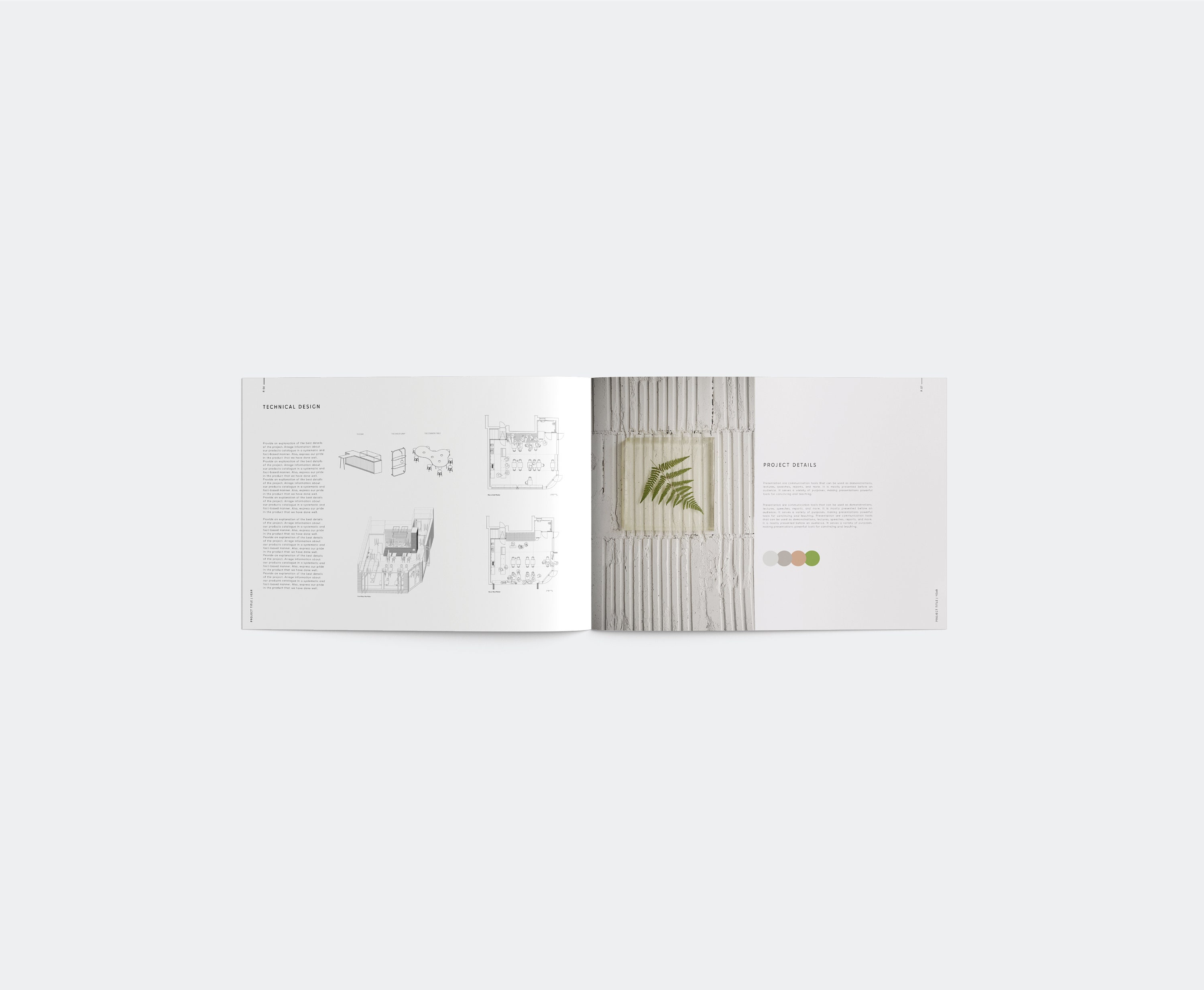 Architecture Portfolio Template A3 Landscape, Indesign Portfolio ...