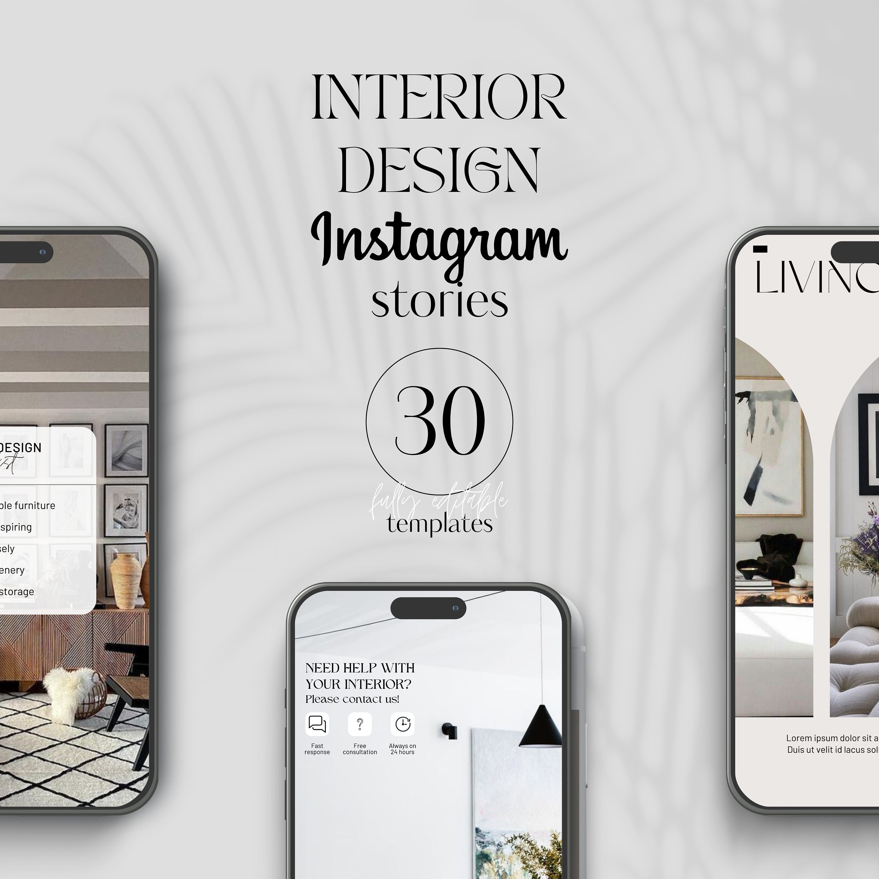 Interior Designers Instagram Story Template | Interior Design IG Story ...