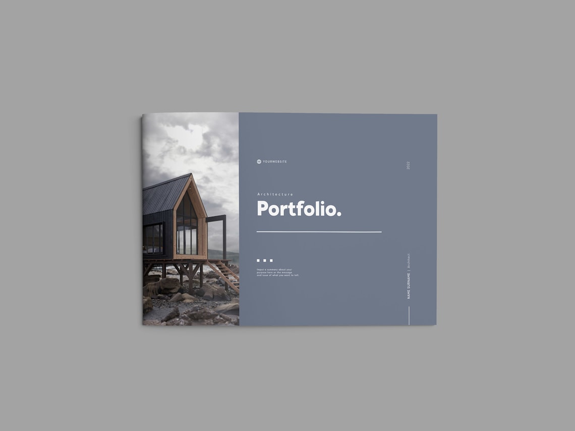Minimalist Portfolio Template | Indesign Architecture Portfolio ...