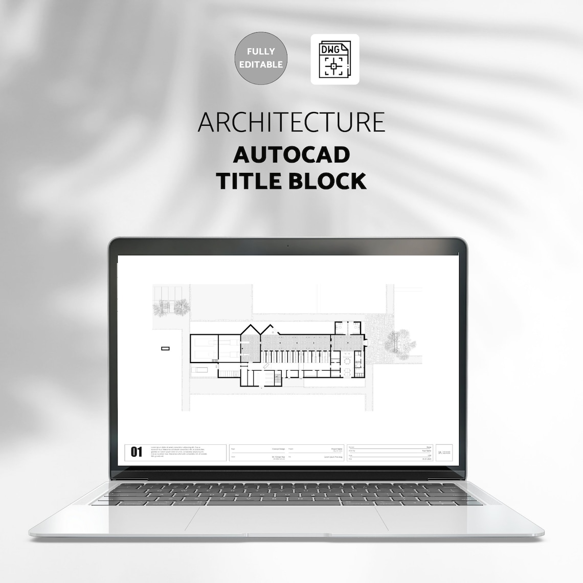 Modernist Architect Title Block Templates | Autocad Title Block ...