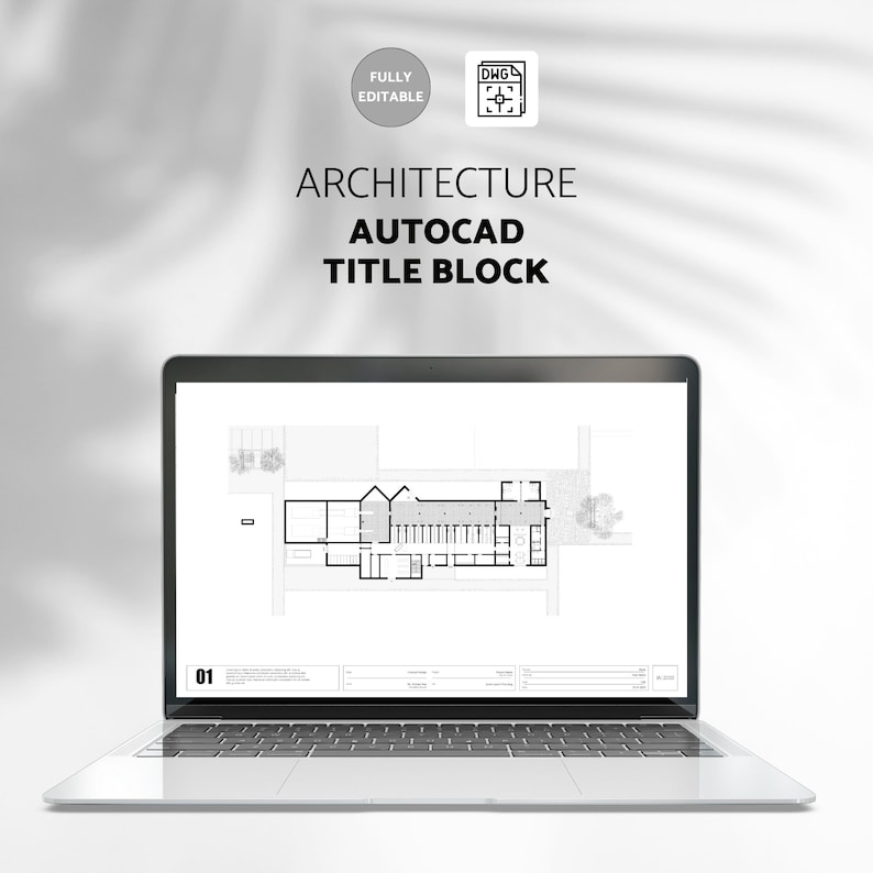 Modernist Architect Title Block Templates | Autocad Title Block ...