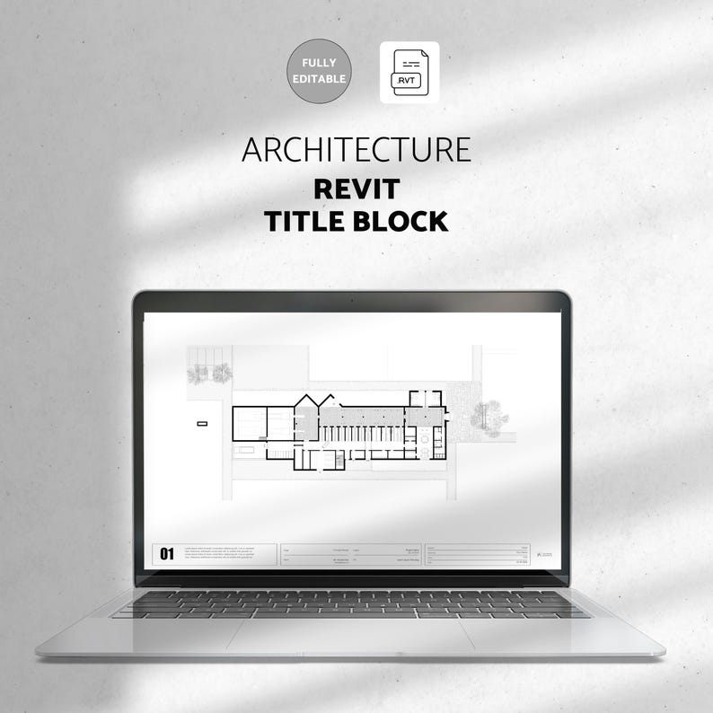 Modernist Architect Title Block Templates | Revit Title Block Template ...