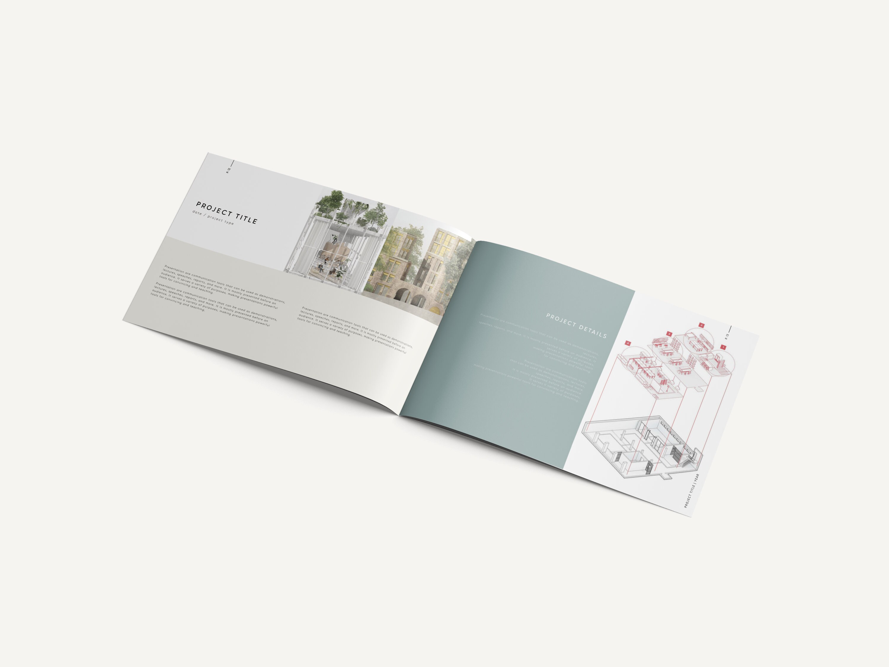 Minimalist Portfolio Template | Canva Architecture Portfolio Brochure ...