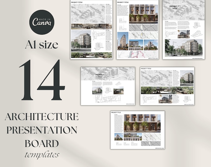 Architecture Presentation Template Architecture Project Poster Editable ...