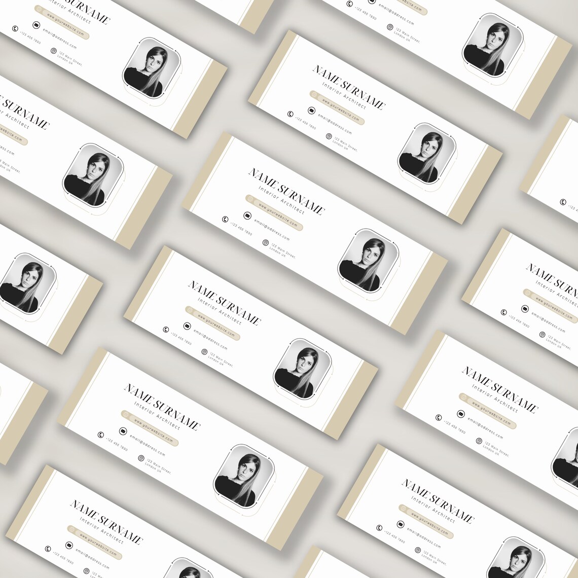 Email Signature Template | Custom Signature Design Gmail Template ...