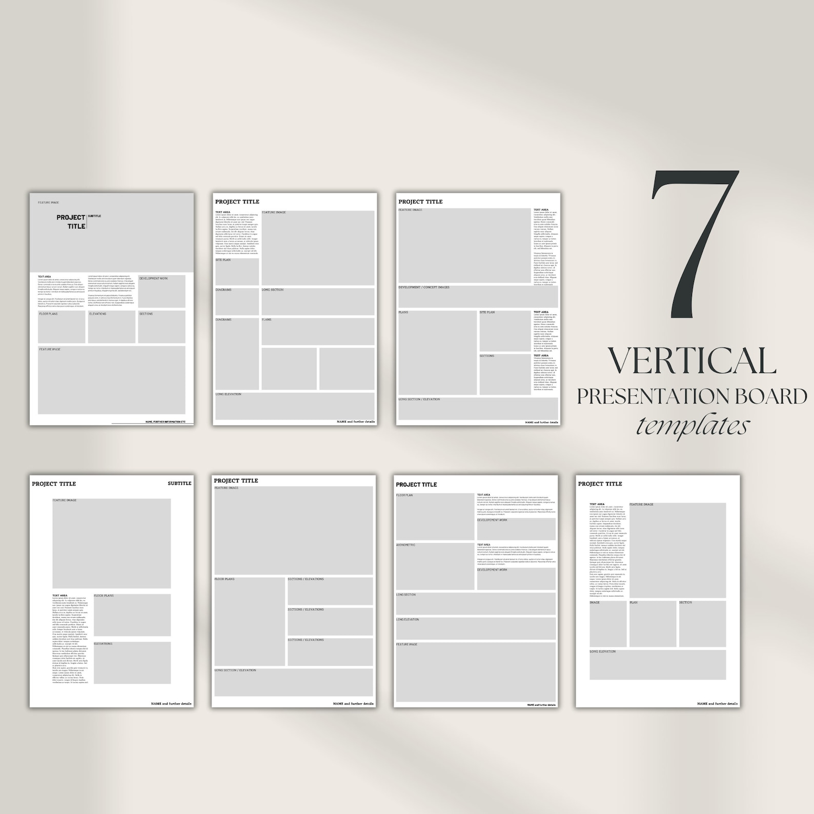 Architecture Presentation Board Templates | Canva A1 Presentation Board ...