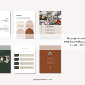 Interior Design Project Proposal | Client Project Editable Canva ...