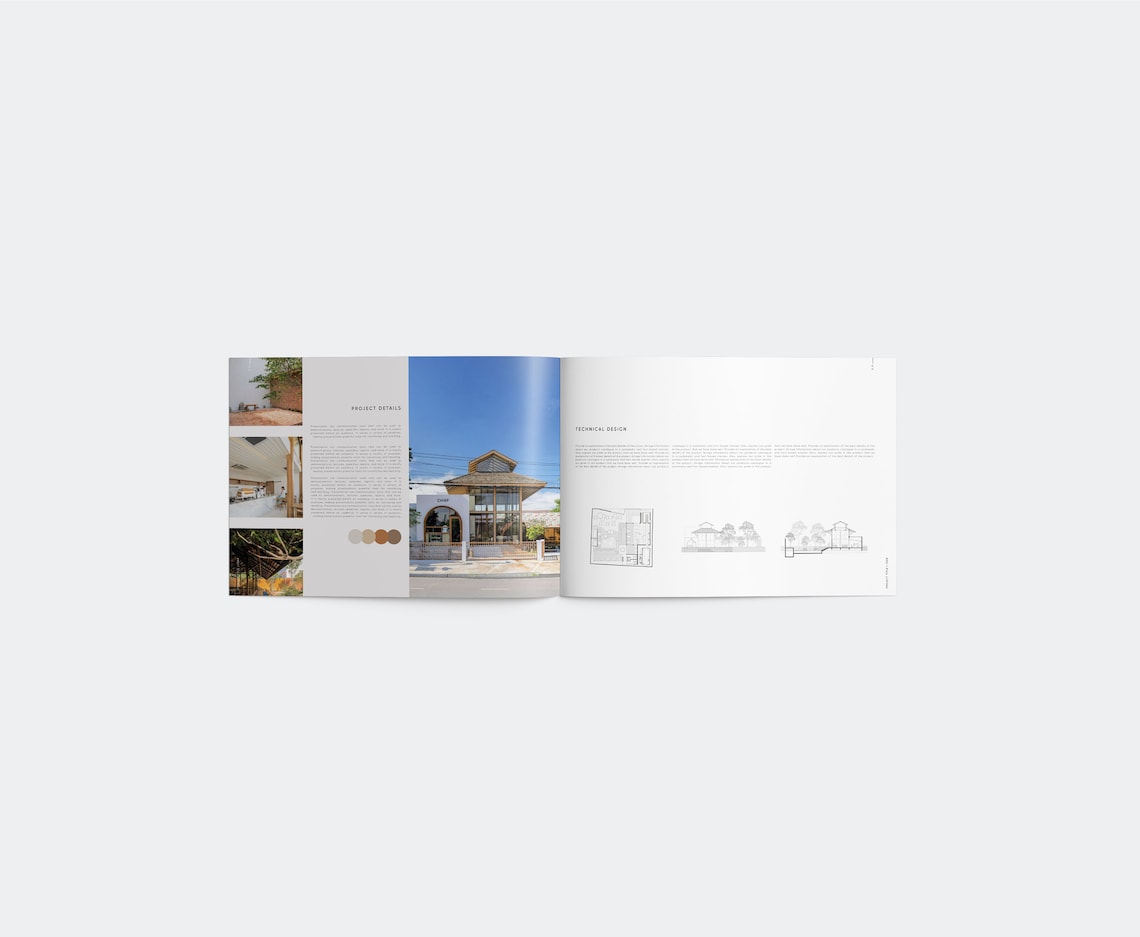 A3 Portfolio Template | Indesign Architecture Portfolio Brochure ...