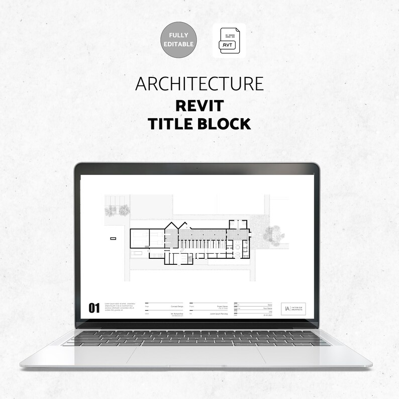 Minimalist Architect Title Block Templates | Revit Title Block Template ...