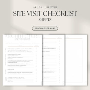 Architecture Site Analysis Site Visit Checklist | Architecture Project ...