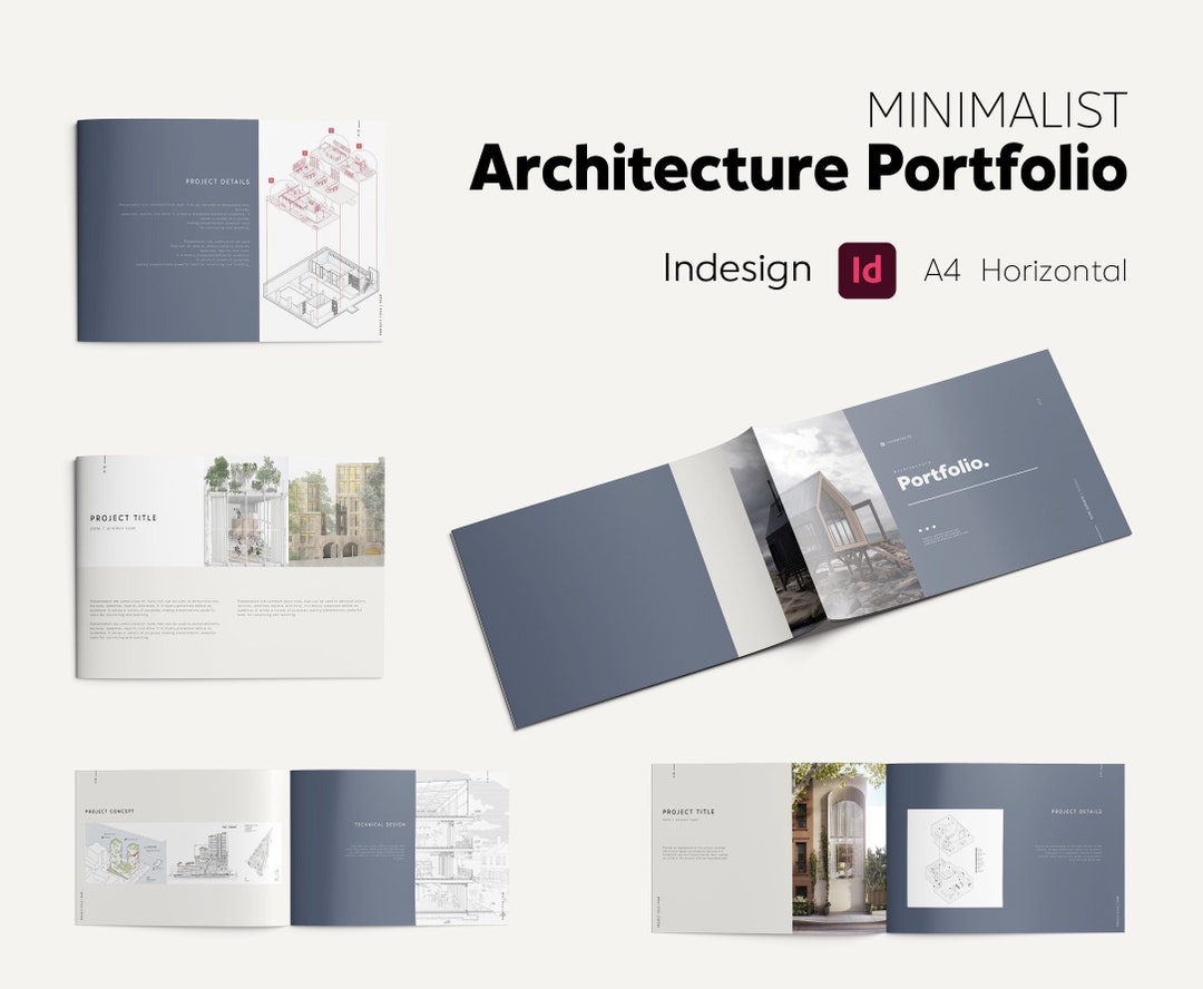 Minimalist Portfolio Template | Indesign Architecture Portfolio ...