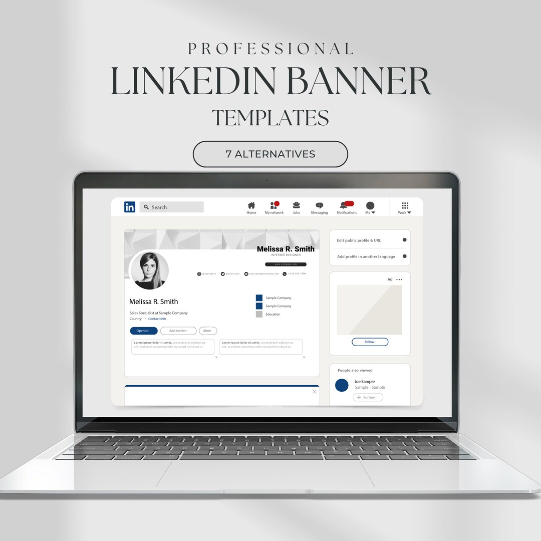 Editable Linkedin Banner Canva Template | Linkedin Branding ...