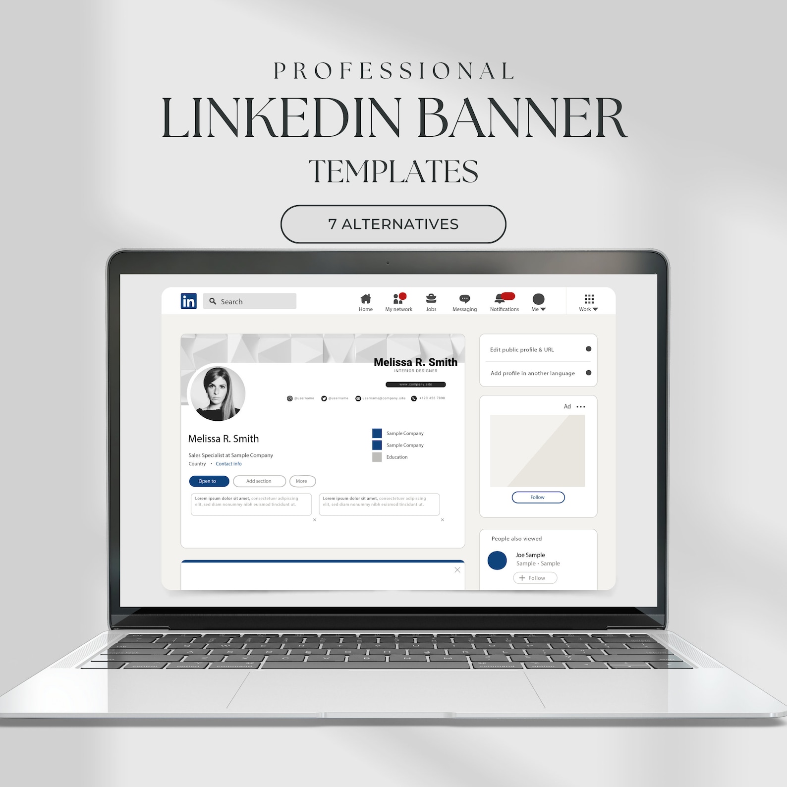Editable Linkedin Banner Canva Template | Linkedin Branding ...
