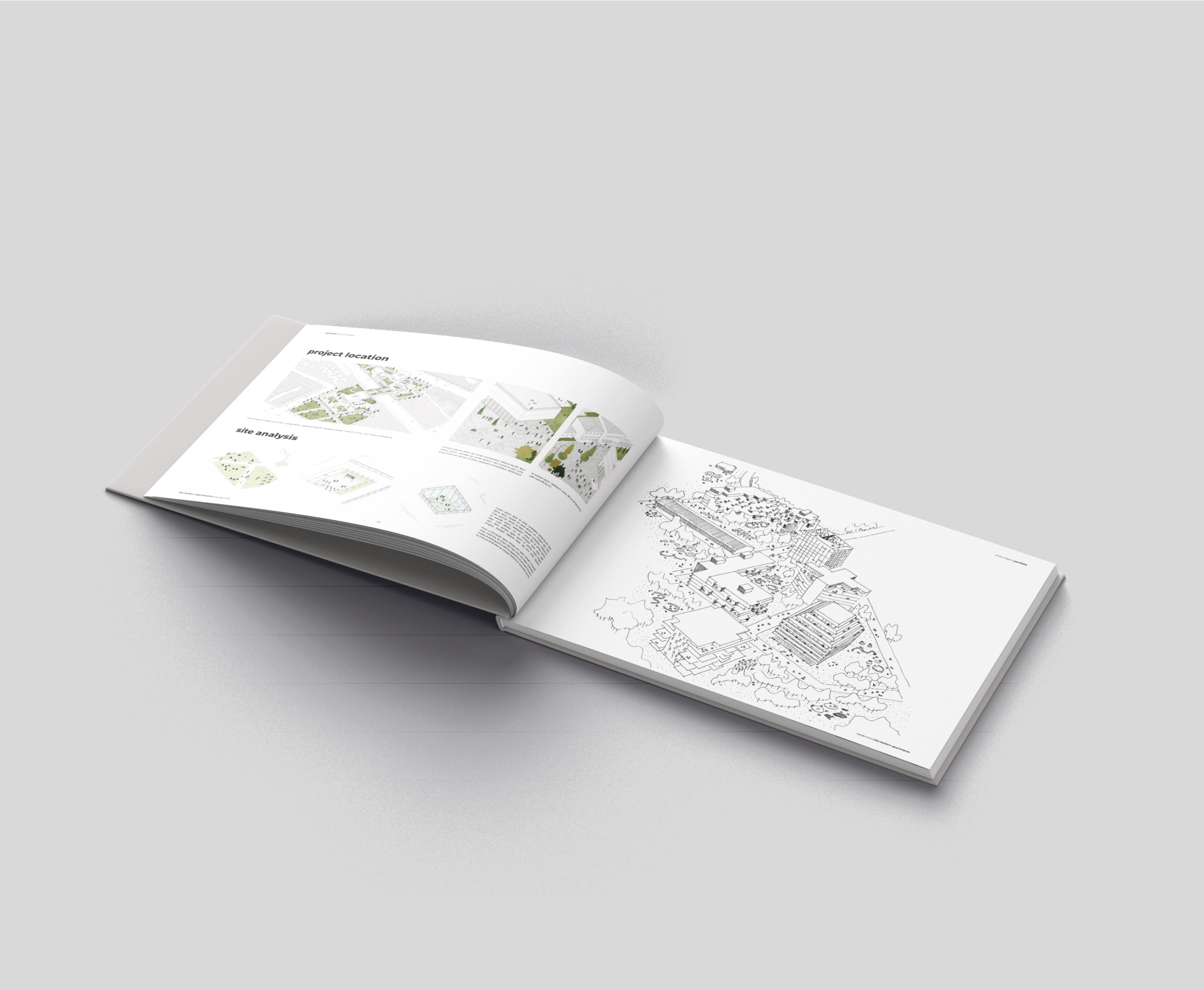 Professional A3 Portfolio Template Indesign, Architecture Portfolio ...