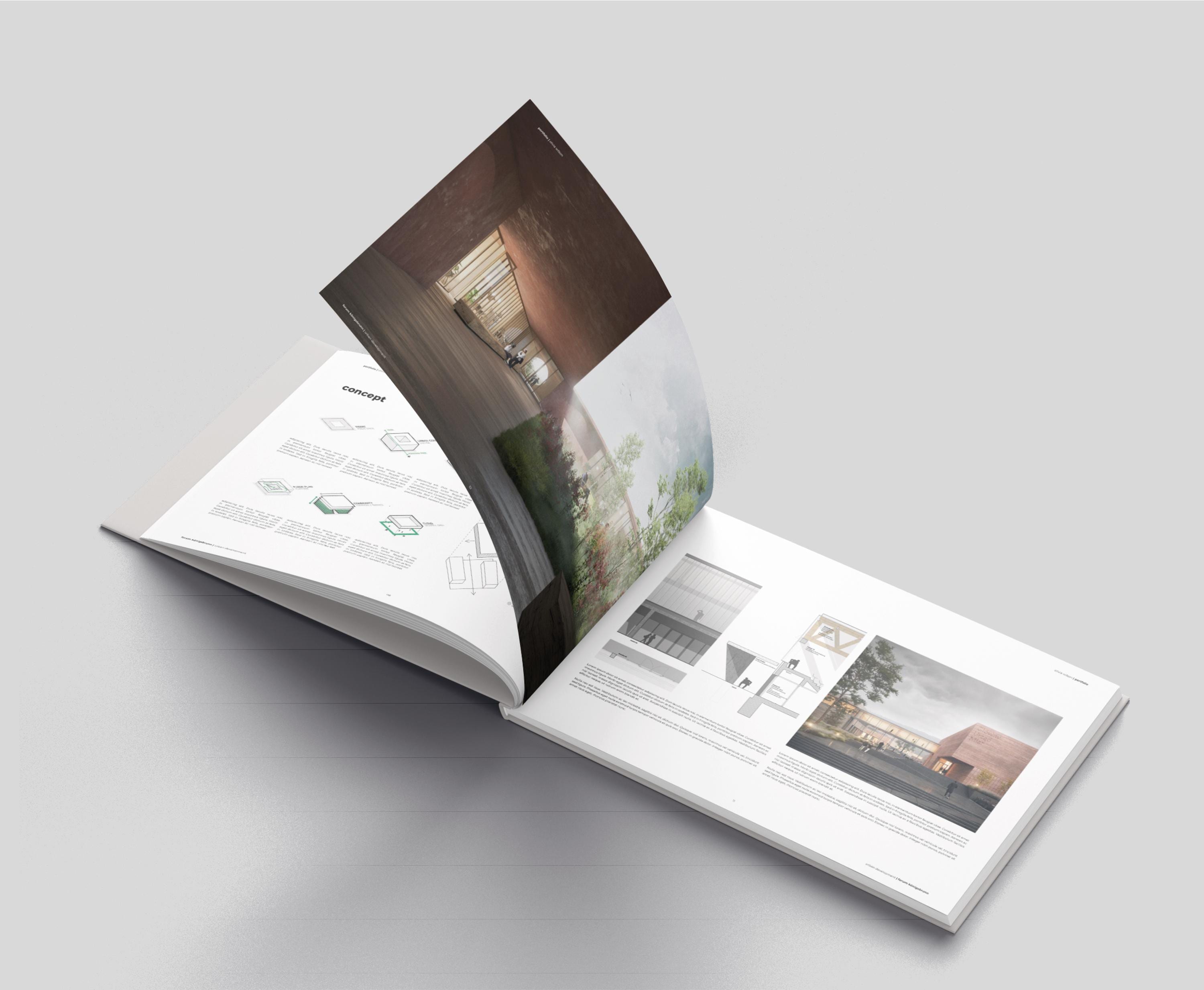 Professional A3 Portfolio Template | Indesign Architecture Portfolio A3 ...