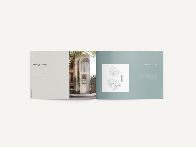 Minimalist Portfolio Resume Templates | Indesign Architecture Portfolio ...