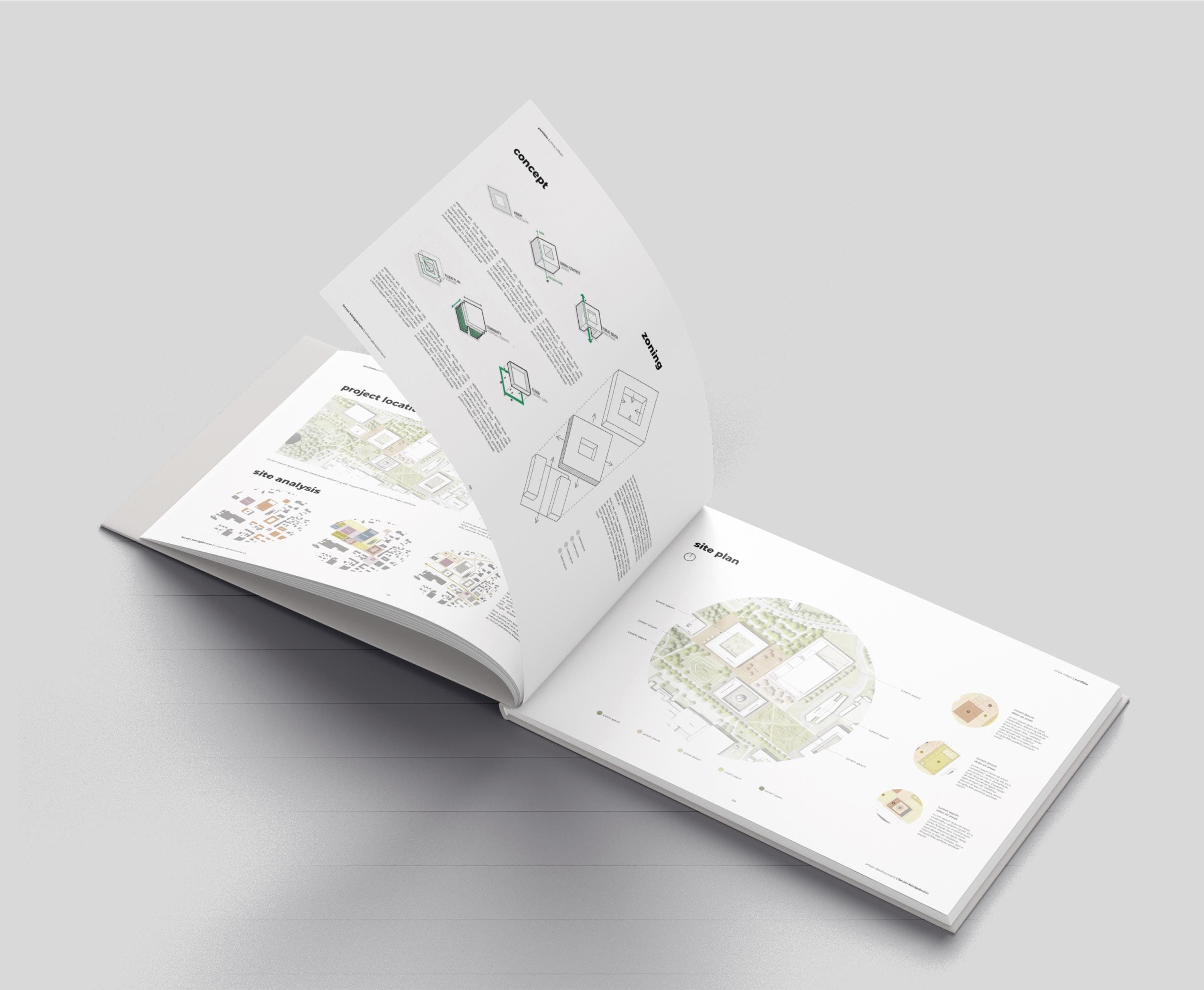 Professional A3 Portfolio Template | Indesign Architecture Portfolio A3 ...