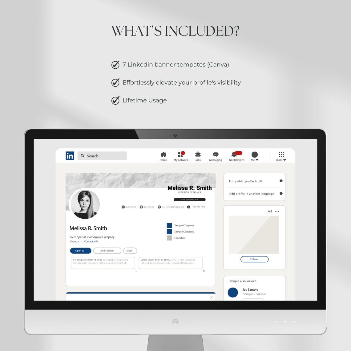 Editable Linkedin Banner Canva Template | Linkedin Branding ...
