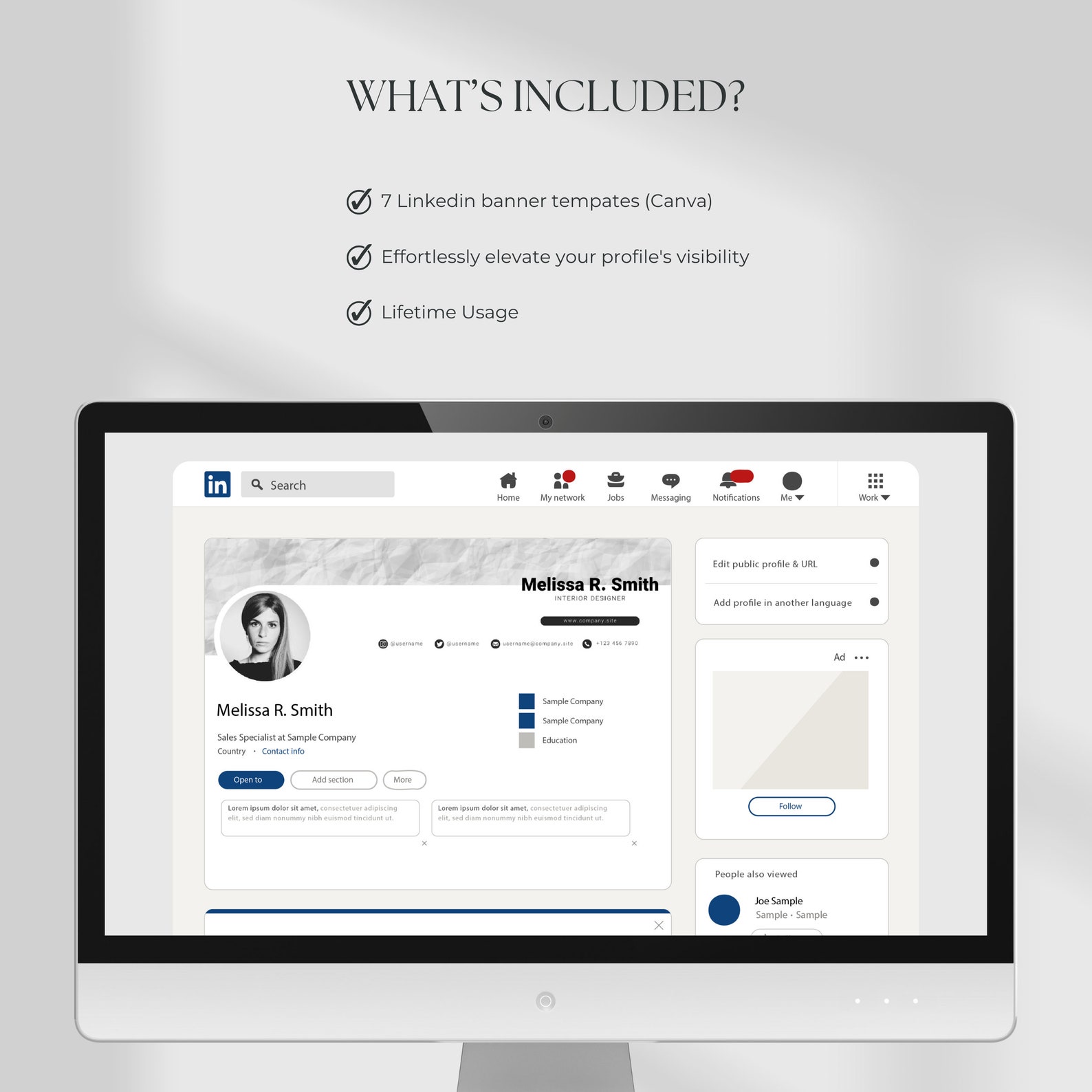 Editable Linkedin Banner Canva Template | Linkedin Branding ...