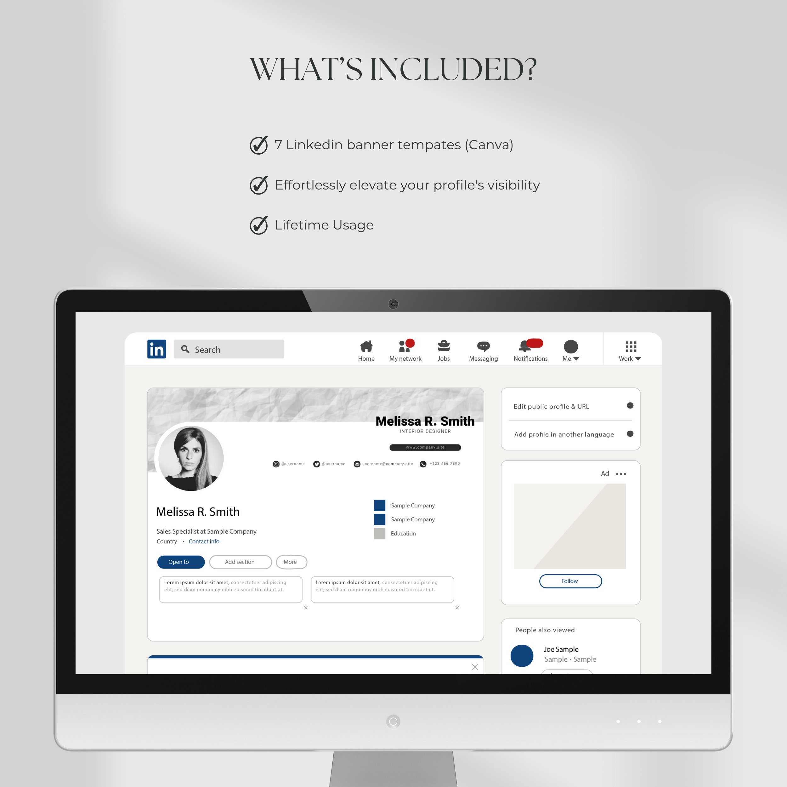 Editable Linkedin Banner Canva Template | Linkedin Branding ...