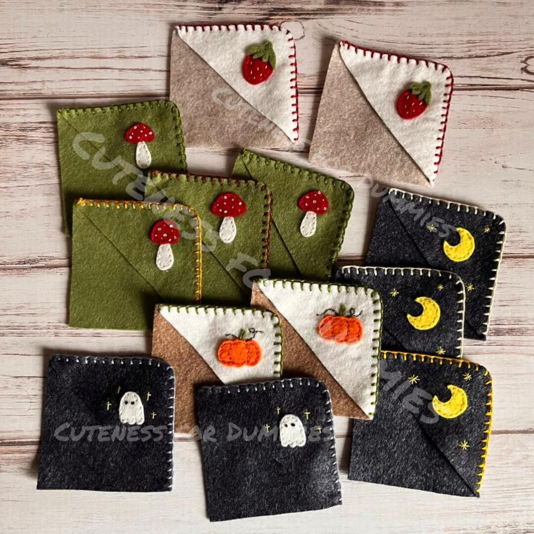 Handmade Embroidered Felt Bookmark, Cute Felt Bookmark, Cute Gift ...